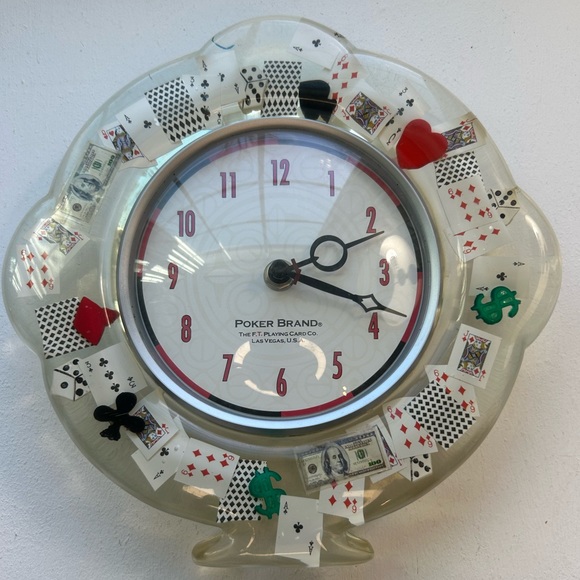 Poker Brand | Wall Decor | Vintage Poker Brand Clear Lucite Acrylic ...